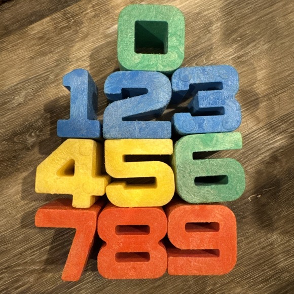 Mattel | Toys | Vintage Mattel 971 Educational Learning Numbers Blocks ...
